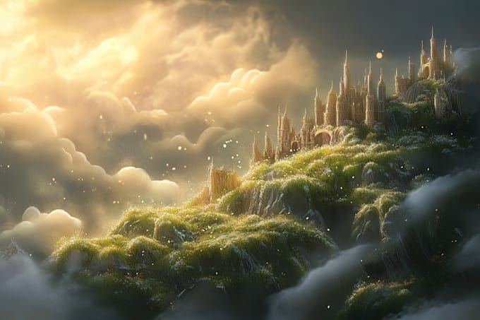 Create fantasy landscape concept art by Geneveburg | Fiverr