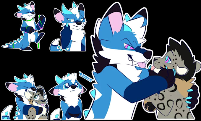 Create custom furry telegram discord stickers animated telegram sticker ...