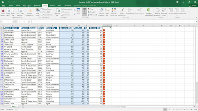 Do data cleaning and transform messy spreadsheet by Ashish_excel11 | Fiverr
