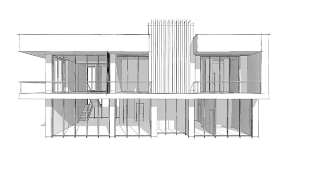 Create a professional 3d architectural model in revit, archicad, or sketchup by Makenastephanie ...
