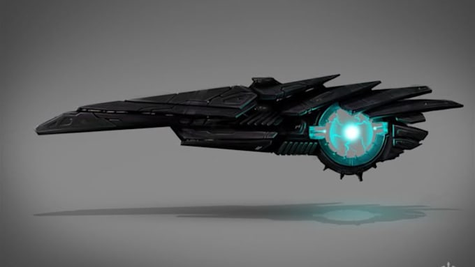 Create 3d spaceship model,hard surface sci fi model,vr spaceship model ...