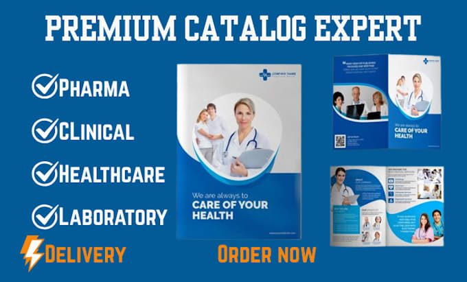 Design a modern medical clinical equipment pharma product catalog ...