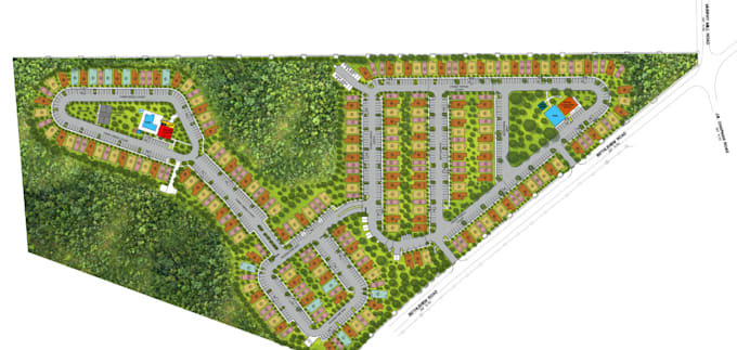 Design 2d 3d map animation, landscape rendering,master plan,real estate ...