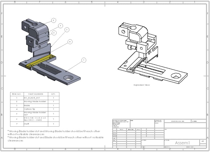 Create 2d technical drawings and 3d models for engineering design by ...