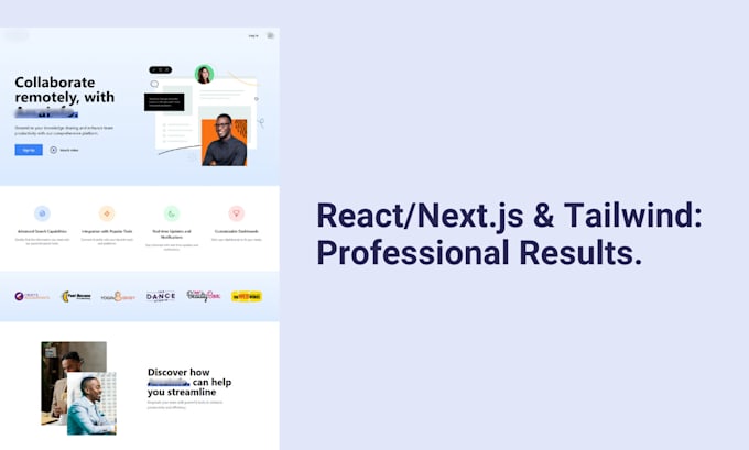 Build a stunning landing page with tailwind css by Webdev_ar | Fiverr