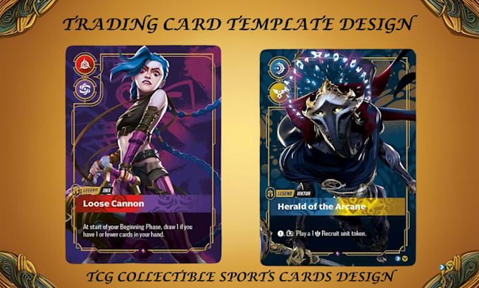 Design trading cards, tcg card game template design playing card frame ...