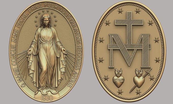 Bas relief coin model 3d medallion stl files for cnc machines and 3d ...