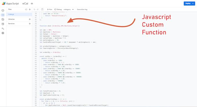 Use javascript to automate google sheet by Naha14gm | Fiverr
