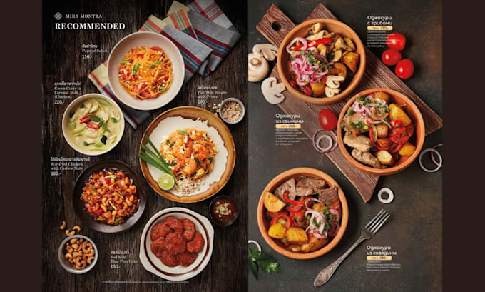 Design unique food menu cards with real images by Ammarfaiz_12 | Fiverr