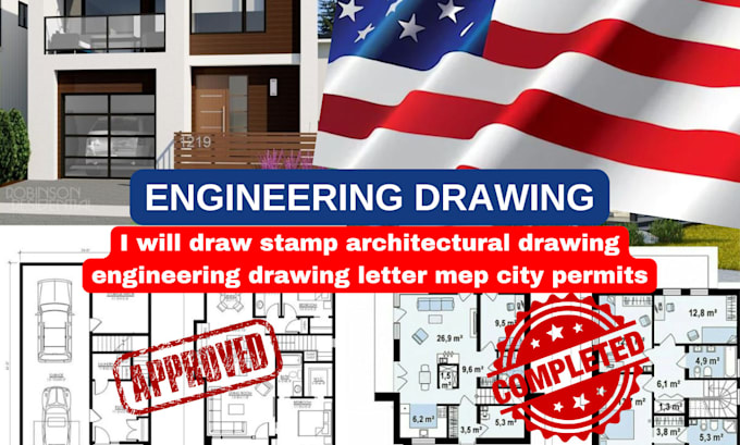 Draw stamp architectural drawing engineering drawing floor plan mep ...