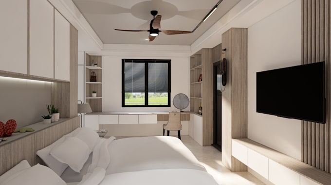 Do 3d modelling, interior design with realistic 3d rendering by Nt_architecture | Fiverr