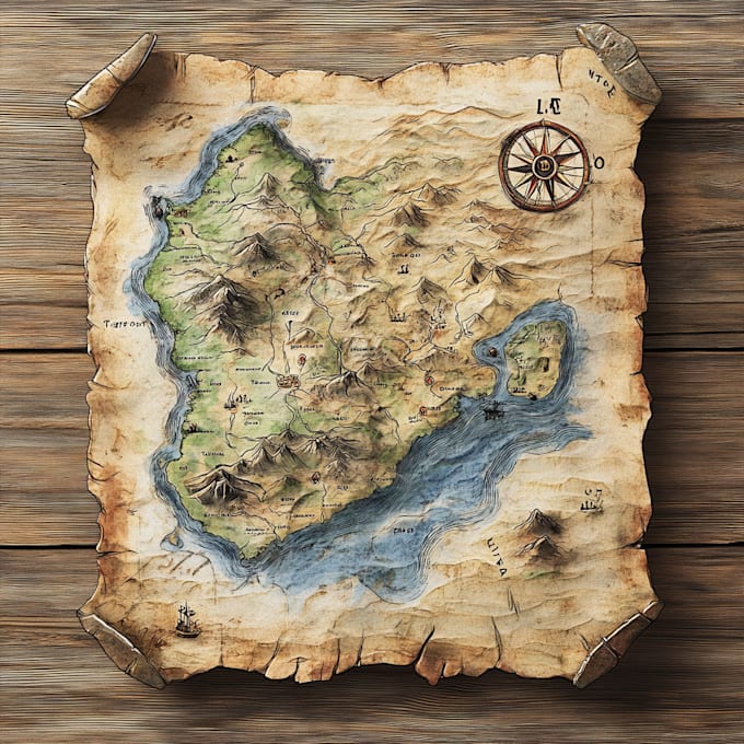 Create cartography dnd fantasy world map game by Chivonnurtis | Fiverr