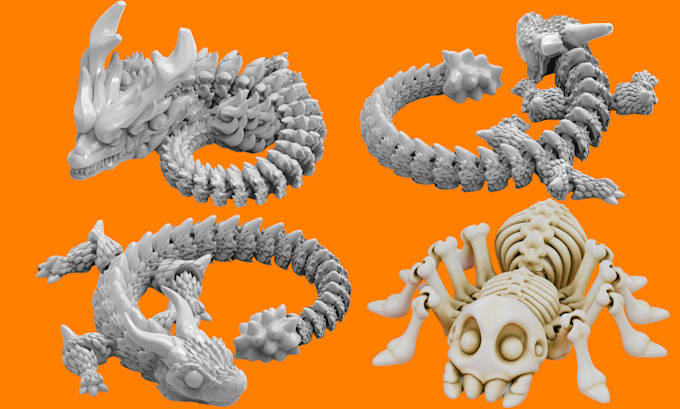 Model articulated fidget toy 3d toy model 3d flexi toy action figure ...