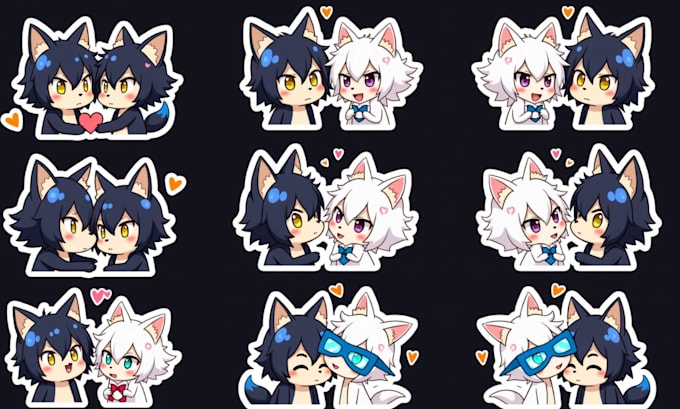 Draw furry telegram sticker nsfw fursona digital art nft sticker ...