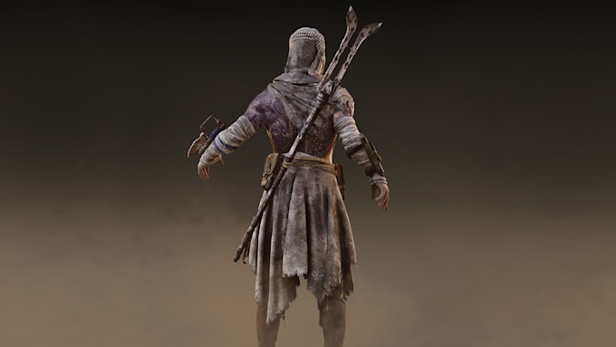 Artistic 3d character model, retexture, vrm, creature, skin rig, uv map ...