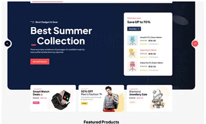 Create figma design to your shopify store, ui ux design with figma ...