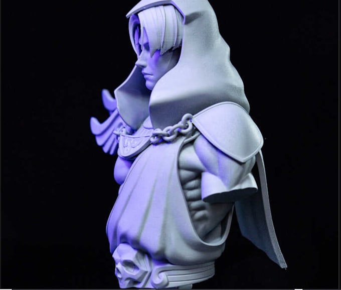 3d character bust for 3d print,sci fi human figure,zbrush sculpting,stl ...