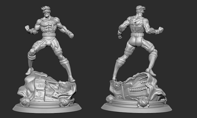 Sculpt 3d articulated model 3d character model toy 3d action figure 3d ...