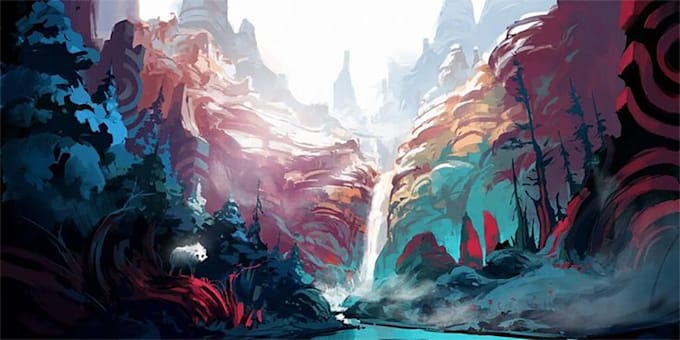 Draw realistic illustration, environment concept art by Jradilar | Fiverr