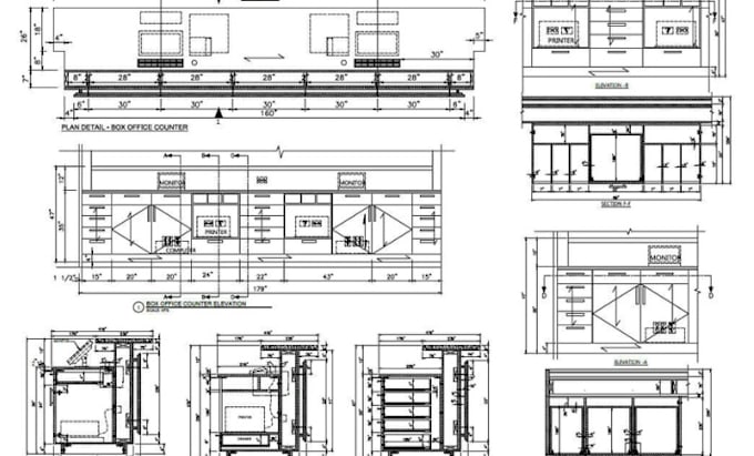 Create millwork, shop drawings, kitchen cabinet, autocad draftman by Alexander_jer | Fiverr