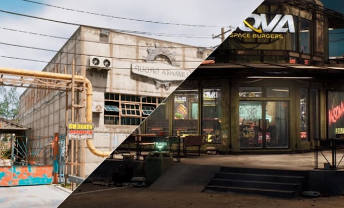 Build cyberpunk cities and design realistic npc cities by Boh_bore | Fiverr