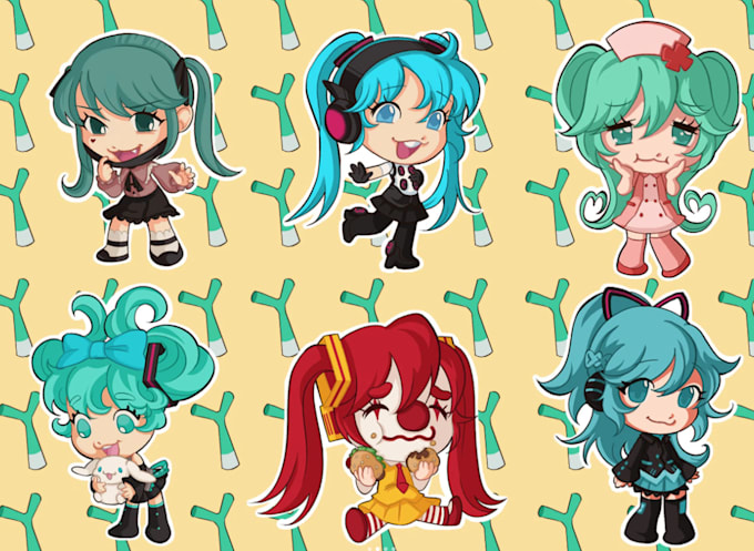 Draw your characters as chibis by Kuihbijan | Fiverr