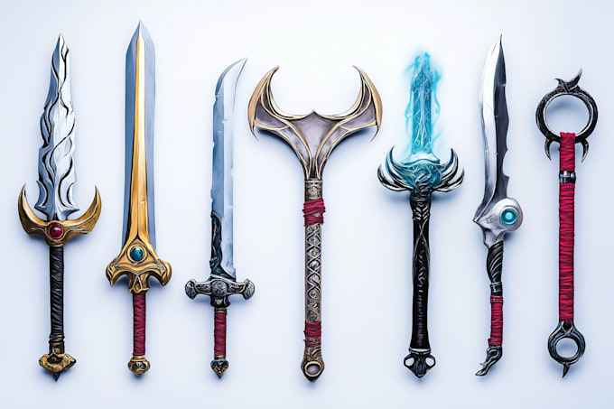 Design fantasy weapons in any artstyle by Pietererden | Fiverr