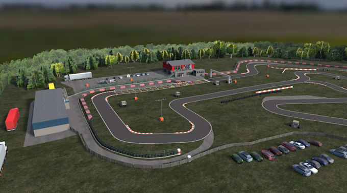 Design 3d kart racetrack for assetto corsa,landscape map,sport ...