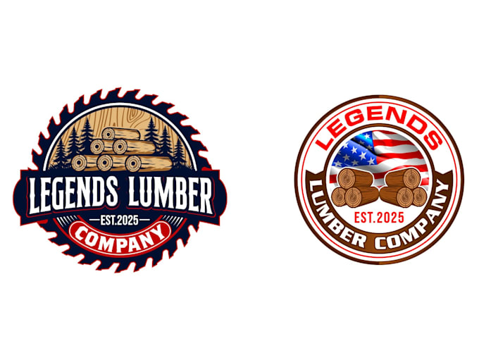 Design a wonderful lumber logo with free vector file by Trinia_damie ...