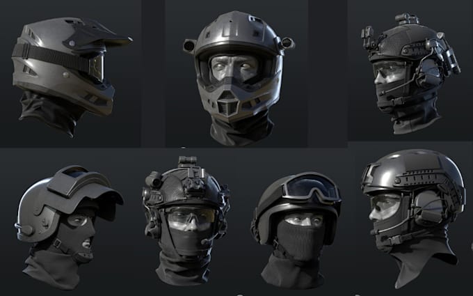 3d helmet design halloween costume cosplay props armor mask stl file 3d ...