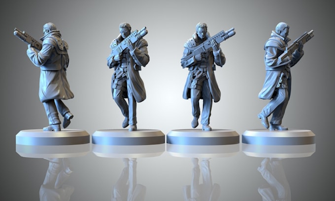 Sculpt 3d print character, dnd miniature figurine action figure toy ...