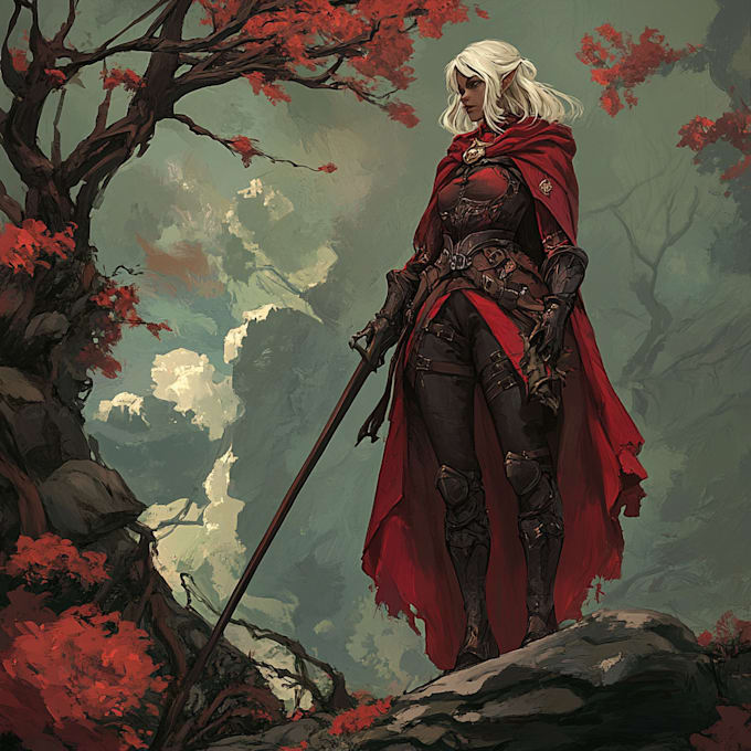 Draw game character, original fantasy concept art by Sundus724 | Fiverr