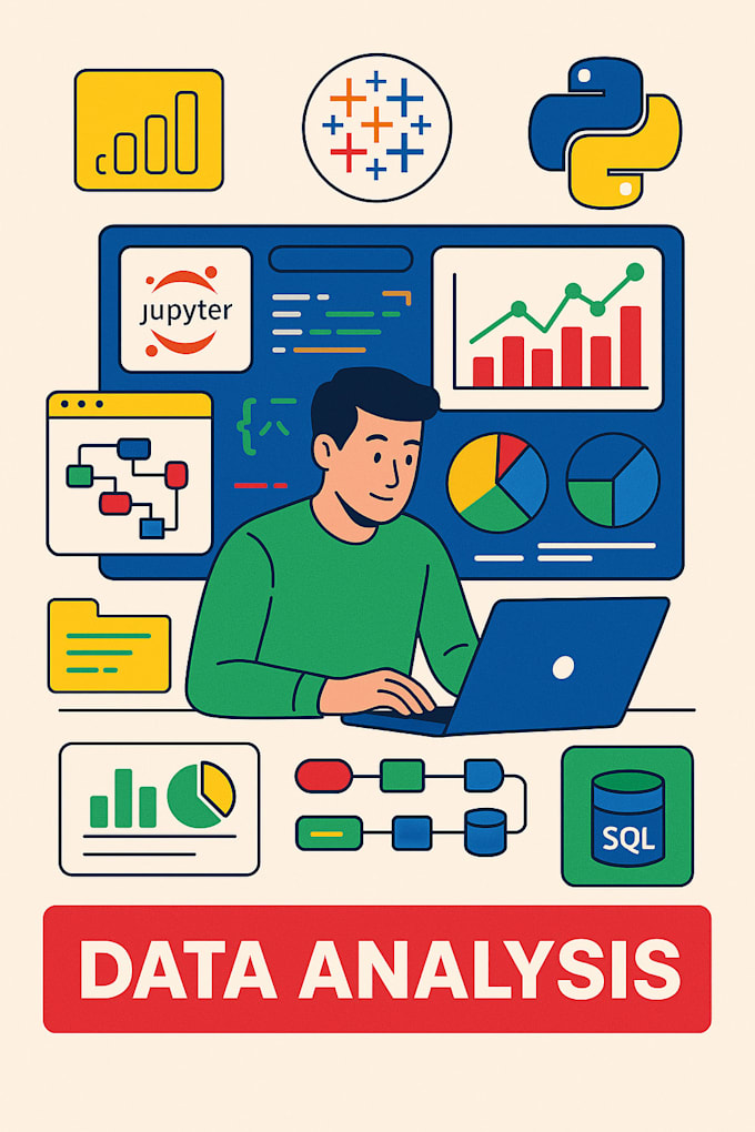 Do data analysis using power bi python hadoop apache aws etc by ...