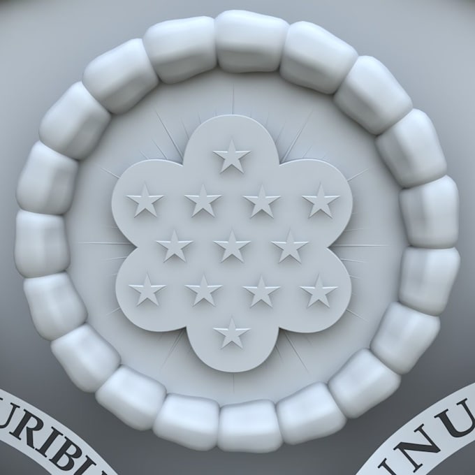 Make 3d heraldry symbol,coat of arms lowpoly shield,3d royalty logo,cnc ...