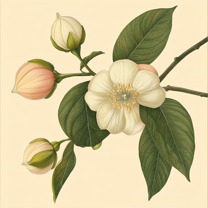 Make a botanical illustration art for you by Troya_rose | Fiverr