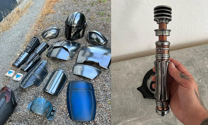 Design print and paint custom helmet cosplay props armor 3d mask ...