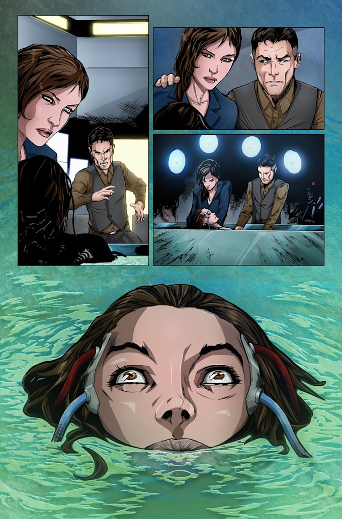 Colour your comic book pages by Justicevan | Fiverr