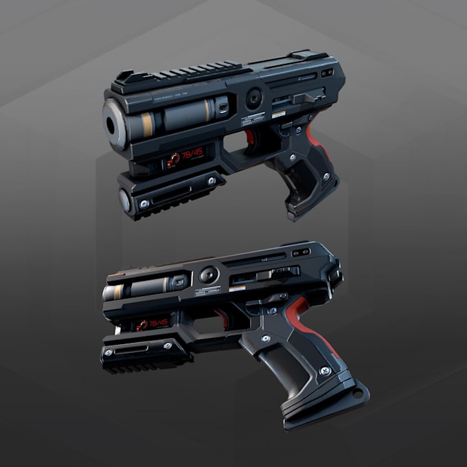 Unity 3d game assets, weapons, spaceship, robot, scifi mech, 4k texture ...