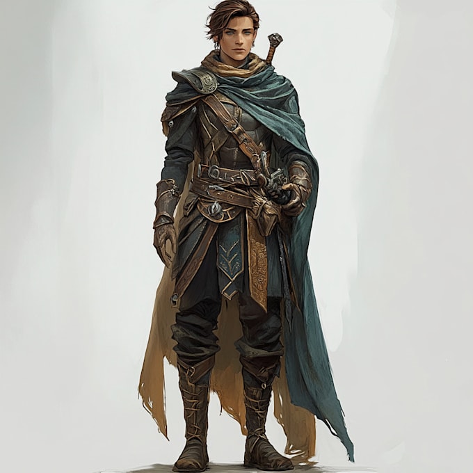Draw original fantasy characters, concept art, fanart by Devast0 | Fiverr
