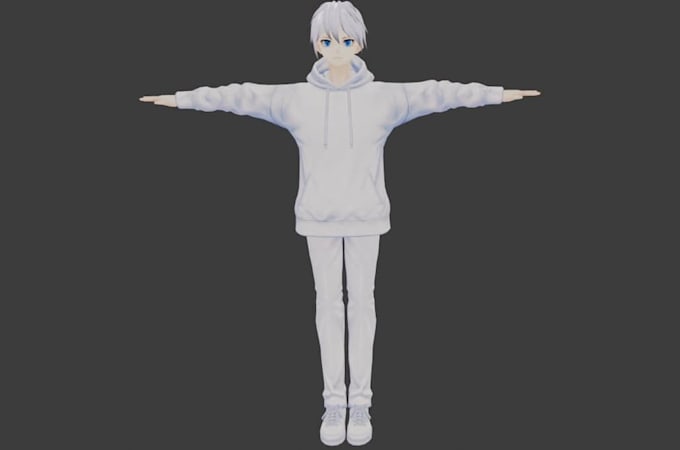 Design and rig 3d vtuber model,vrchat avatar,live2d,3d game character ...