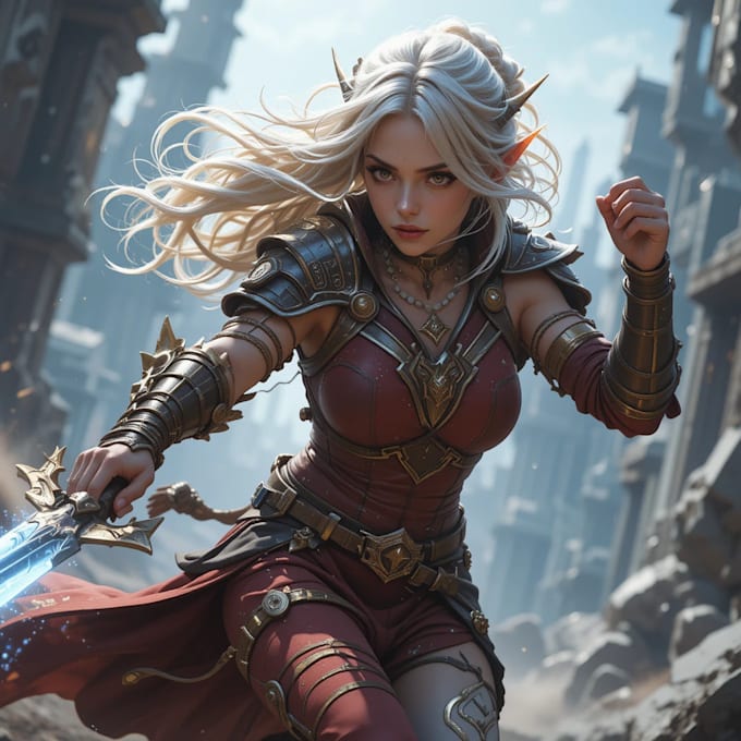 Dnd character art and dnd character art by Ezeelpiazza | Fiverr