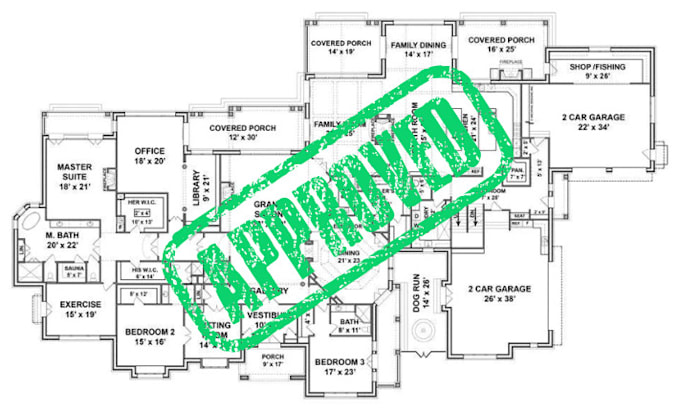 Draft deck, patio, landscape plans with structural drawing ...