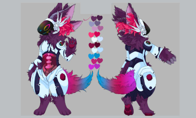 Draw furry reference sheet furry character fursona furry art oc furry ...