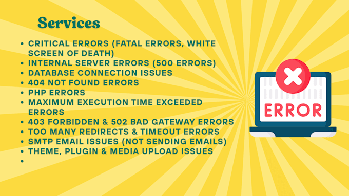 Fix wordpress errors, bugs, and critical issues of website by Muba_97 ...