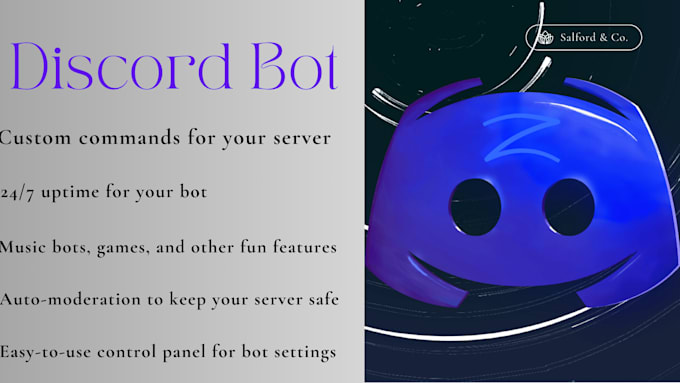 Do discord ai bot, discord bots, custom discord, discord programming, discod api by Tonnymayo ...