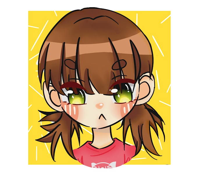 Draw cute chibi anime character style by Andrea_jnh | Fiverr