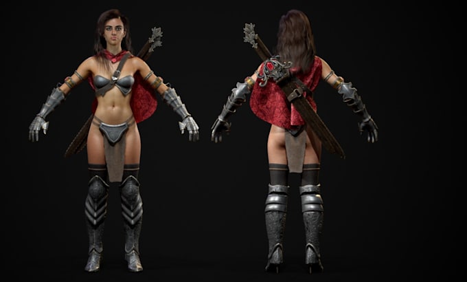 3d realistic game character model nsfw,4k texture,rig3d for ue5,unity,gmod model by Deniskayy ...