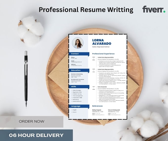 Provide a professional resume design and cv template by Uu555849 | Fiverr