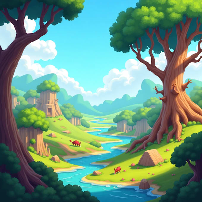 Create environment concept art for cartoon and games by Raufvv | Fiverr