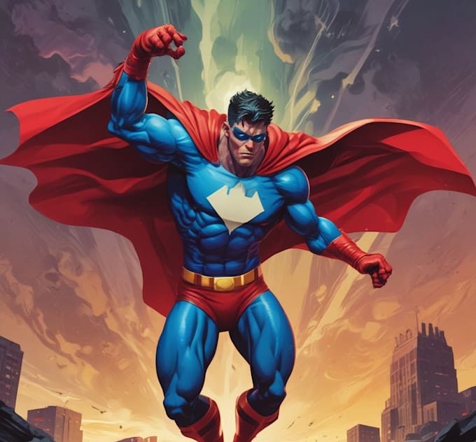 Draw your favorite superhero character and comic by Angndler | Fiverr